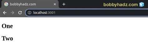 JSX Expressions Must Have One Parent Element In React Bobbyhadz