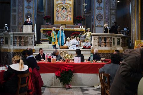 Roma Italia Il Pranzo Di Natale 2022 Di Sant Egidio Con I Poveri