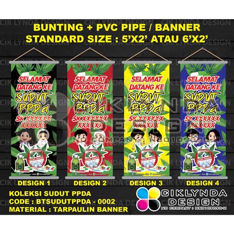 PRE ORDER BUNTING PVC PIPE SUDUT PPDA ATAU LORONG PPDA Shopee