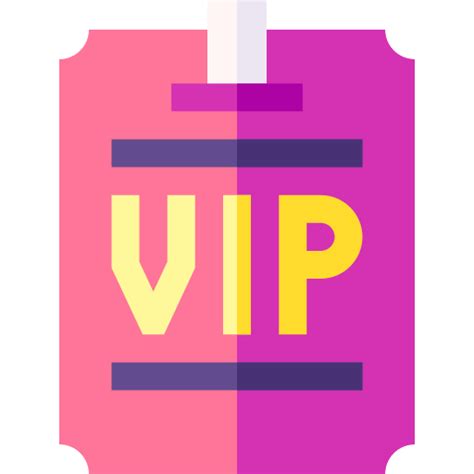 Vip Card Basic Straight Flat Icon