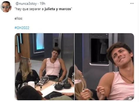 Los memes de Gran Hermano Cata intentó separar a Julieta y Marcos y