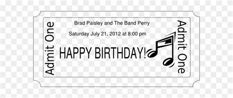 Free Printable Concert Tickets Template Printable Templates Free