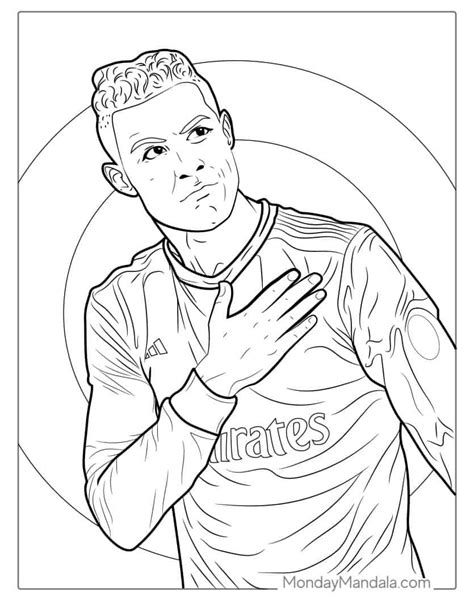 20 Ronaldo Coloring Pages Free PDF Printables