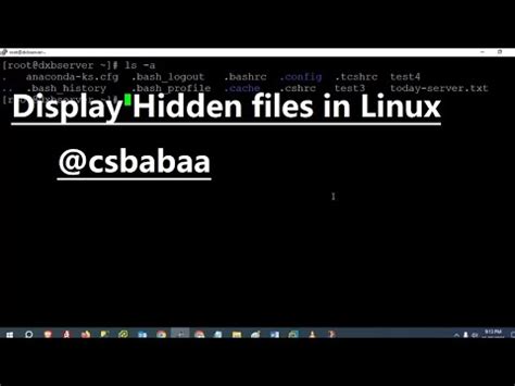 Display Hidden Files In Linux Shortsviral Shortvideo Shorts Linux