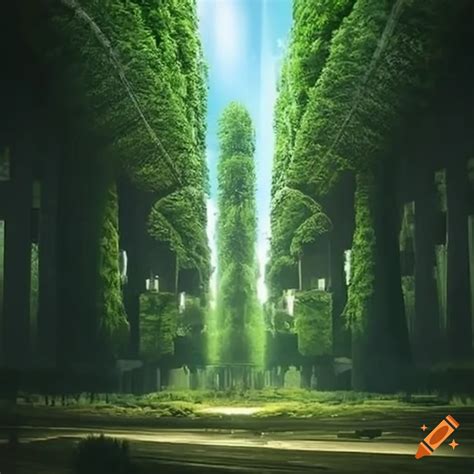 Image Of A Forest With Tall Trees On Craiyon