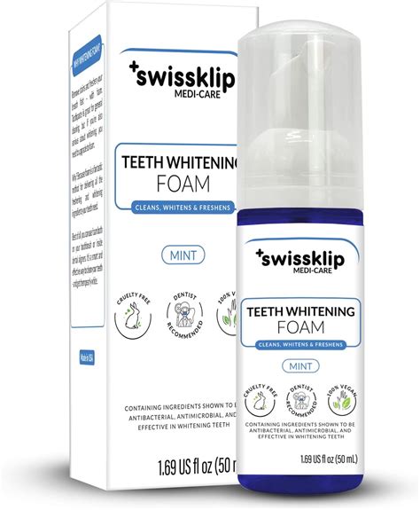 Amazon Swissklip Foam Toothpaste Also A Teeth Whitener In The