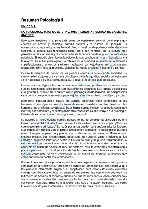 Final Psico Iipdf Todo El Resumen Resumen Psicolog A Ii Unidad