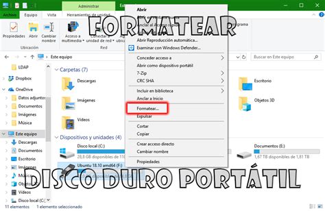 Cómo formatear disco duro externo en Windows 10 mejores métodos