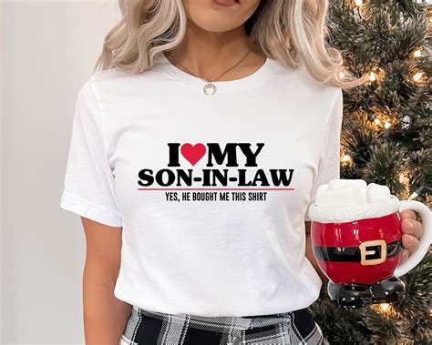 Amo A Mi Yerno Camisa Mierda Familiar Divertida Camiseta De Hijo