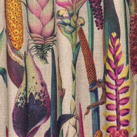 Tissu Coton Floral Beige
