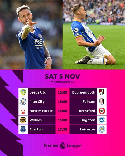 Premier League On Twitter Coming Soon Matchweek 15 Https T Co