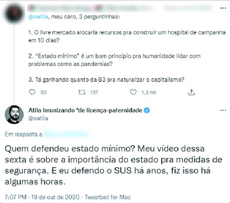 Intera O Entre Tila E Um Cientista Social Que O Questiona A Respeito