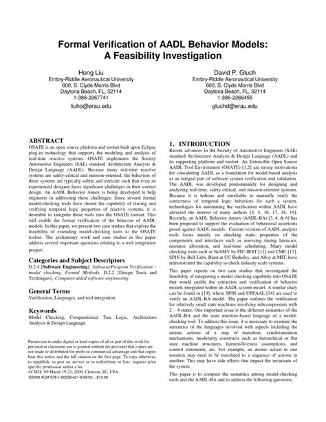 pdf formal verification of aadl behavior models
