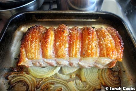 Sarah Cooks Roast Pork Loin With Crackling