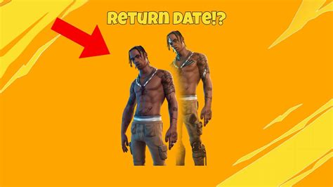 TRAVIS SCOTT SKIN FINAL RETURN RELEASE DATE IN FORTNITE Travis Scott