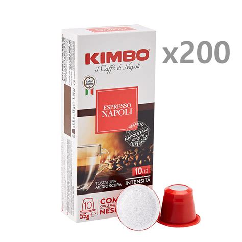 200 Capsule Kimbo NAPOLI Compatibile Nespresso Kimbo