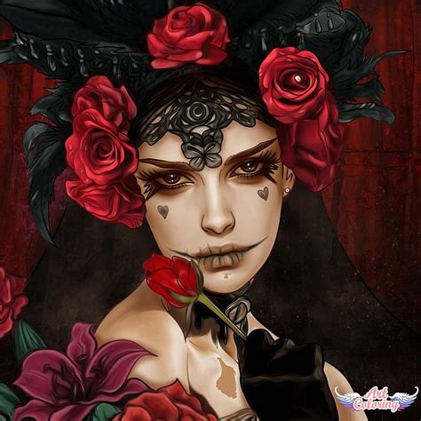 1920x1080px 1080p Free Download Gothic Sugar Skull Black Dead Red Roses Skulls Sugar