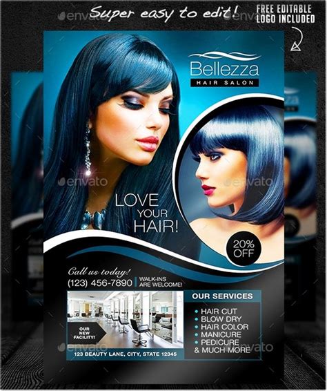 Best Hair Salon Flyer Templates Templatefor
