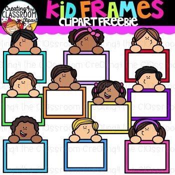 Kid Frames Clipart Freebie Teacher Appreciation Freebie 2 TPT