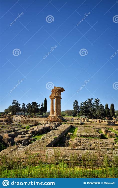 El Valle De Los Templos Es Un Sitio Arqueol Gico En Agrigento Sicilia