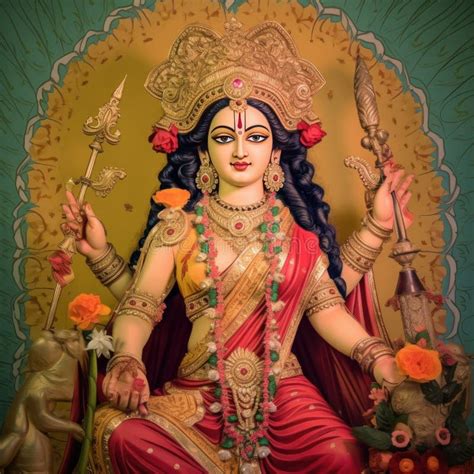 The Hindu Goddess Kali Mata Full Body Image Generative AI Stock