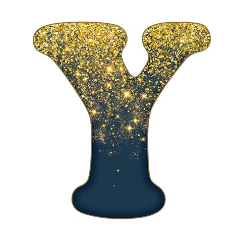 Half Gold Glitter Alphabet 16691990 PNG