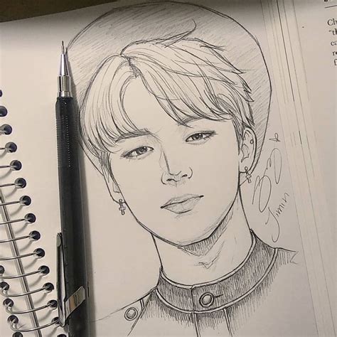 Pin By Inna On Bts Drawings Kpop Drawings Drawing Sketches