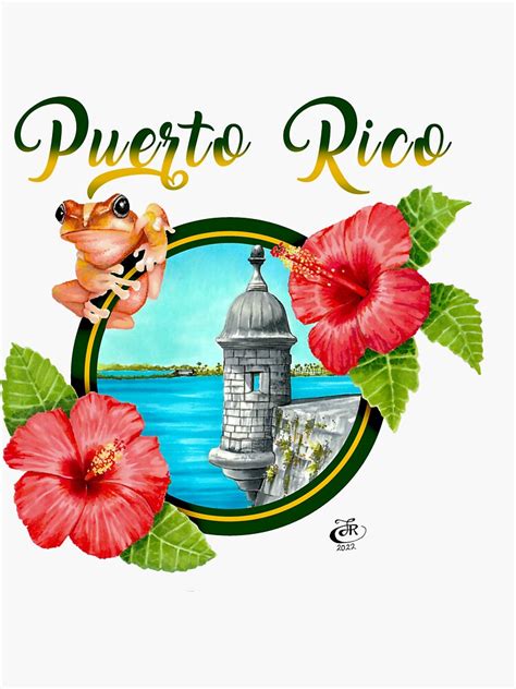 Puerto Rico Sticker For Sale By Jessicas Corner Redbubble