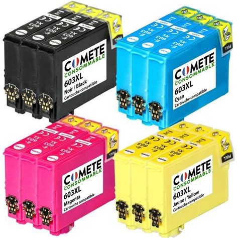603XL 12 Cartouches D Encre Compatibles Epson 603 XL Etoile De Mer