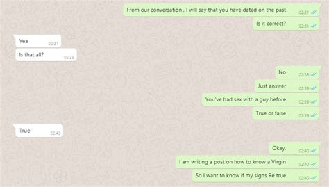 How To Tell A Girl Is A Virgin Telegraph