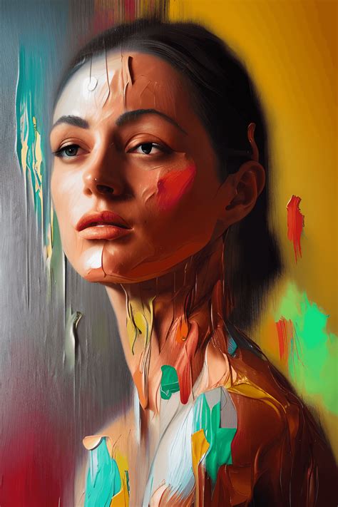 Obraz Olejny Portret S Awnych Ludzi O Spokojnej Ekspresji Creative