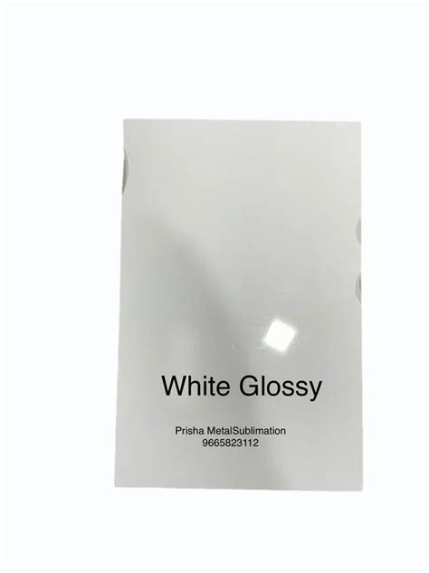 White Glossy Aluminium Sublimation Sheet Mm At Rs Piece In Pune