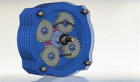 Planetary Gearbox 3D Model 3D Printable Animated Rigged CGTrader