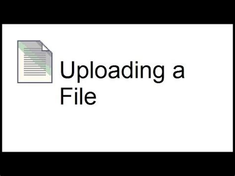 Uploading A File Youtube