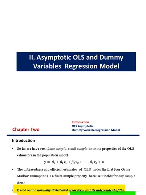 chapter ii pdf ordinary least squares dummy variable statistics