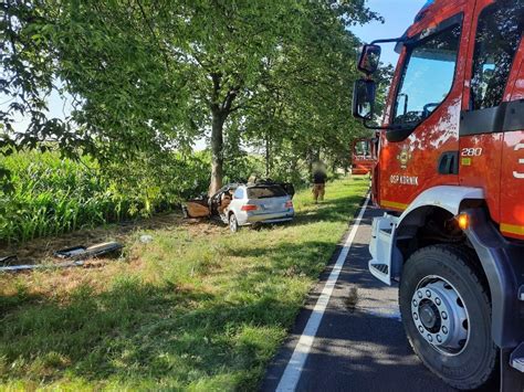 Wypadek na trasie Kórnik Śrem Droga jest zablokowana Głos Wielkopolski