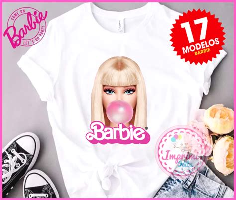Plantillas Diseños Barbie Sublimar Remeras Sublimación r110 IMPRIMIKITS