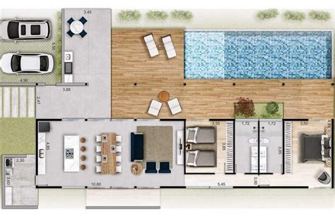 Plantas De Casas 2 Quartos 80 Projetos E Plantas Para 2021