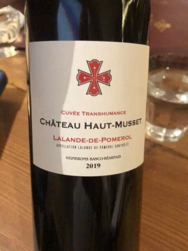 Château Haut Musset Cuvée Transhumance Lalande de Pomerol Vivino US