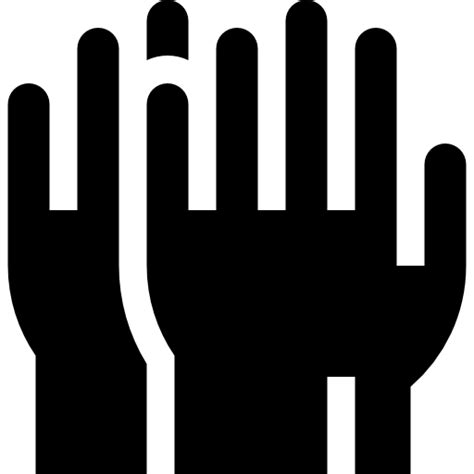 Gloves Icon Basic Straight Filled