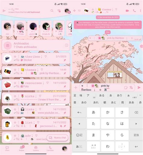 𖦹 pink by theriboo WhatsApp Delta themes Temas Purple themes