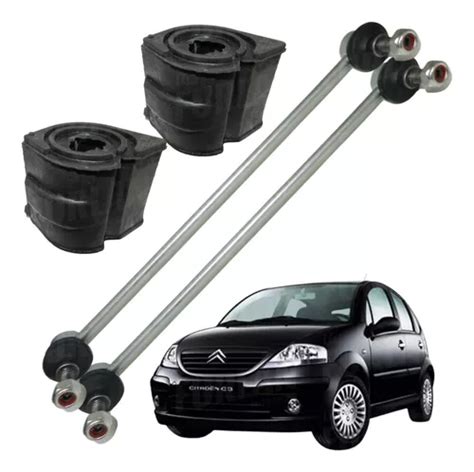 Kit Par Bieleta Bucha Barra Estabilizadora C3 1 4 8v 1 6 16v Frete grátis