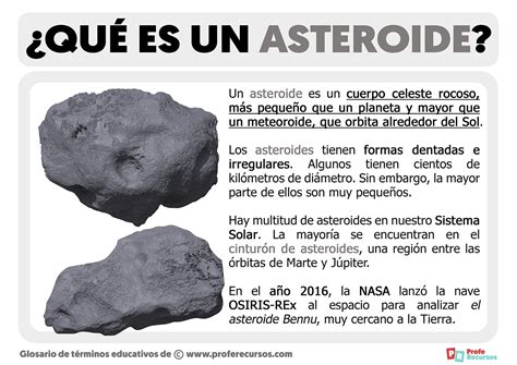 Qué es un Asteroide Definición y Características