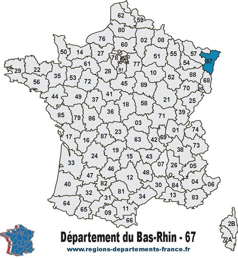 Département du Bas Rhin 67 présentation localisation carte