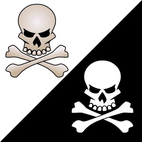 Skull And Crossed Bones Vector Graphic 491841 Vector Art At Vecteezy