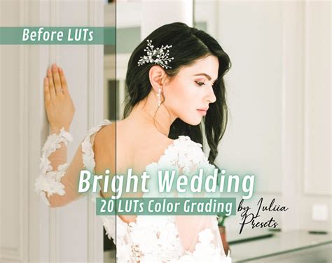 20 BRIGHT WEDDING Luts For Video Editing Affinity Luts Pack Final Cut