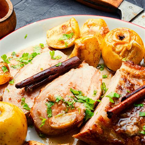 Recette Rôti de porc au cidre et aux pommes