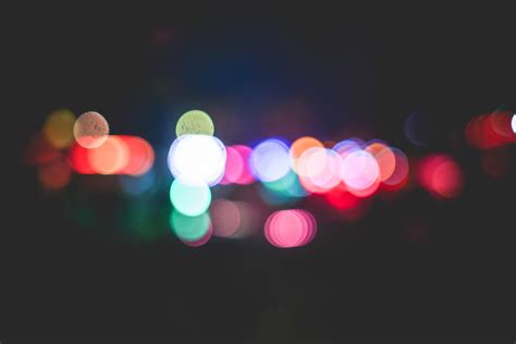 Banco De Imagens Luz Bokeh Borr O Abstrato Noite Volta P Tala