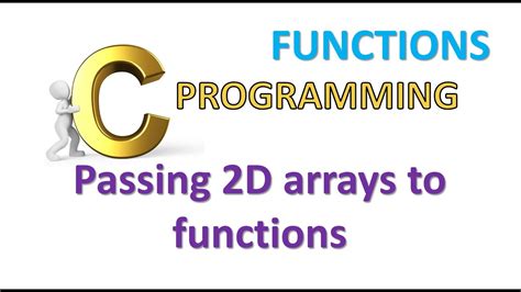 C Programming Tutorials Passing 2D Arrays To Functions Malayalam