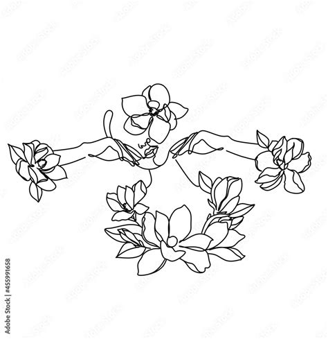 Minimal Woman Art One Line Art Naked Woman Wall Art Nude Print